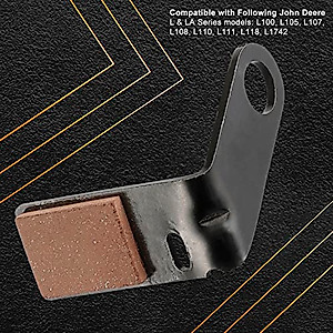 2-Pcs GY21943B GY21943A Brake Pad Kit for John Deere 42" L, D, X Series 100 105 115 100 110 120 125 130 Mower, Replaces GY21943, Included GX20515 Retainer, GX20494 Spring and GX23240 Deck Bushing