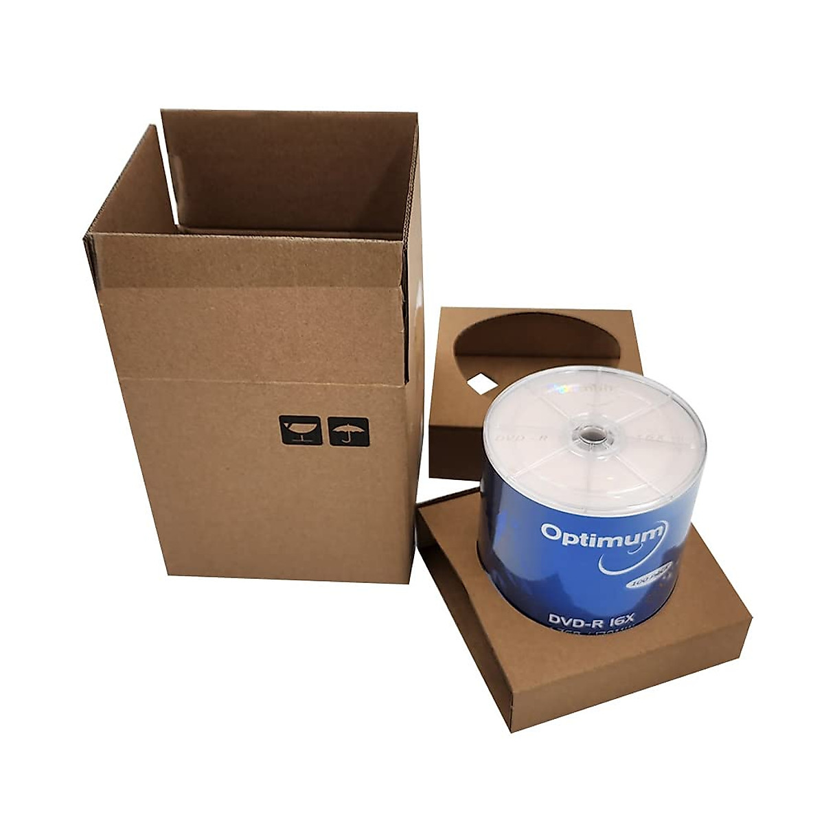 OPTIMUM DVD-R Blank Discs 4.7GB 16X Recordable Disc Branded Logo - 100 Disc (no Container)