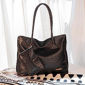 Montana West Tote Bags Large Leather Purses and Handbags for Women Top Handle Shoulder Satchel Hobo Bags MWC2-028EBK