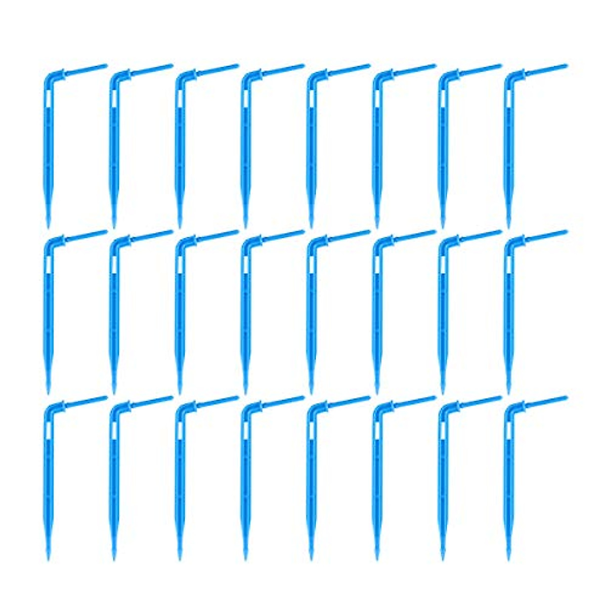 YARNOW 100pcs Garden Irrigation Curved Drop Arrow Water Saving Arrow Drip Head Emitter Plants Irrigation Micro Dripper Greenhouse Garden Fittings
