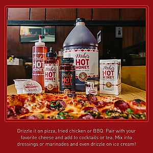 Mike's Hot Honey, Original & Extra Hot, America's #1 Brand of Hot Honey, Spicy Honey Infused with Chili Peppers, Gluten-Free, Paleo-Friendly, Sweet Heat, Perfect for Hot Sauce Lovers (10oz Bottle, 2 Pack)