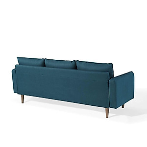 Modway Revive Right Or Left Sectional Modern Upholstered Fabric Sofa Couch, Azure