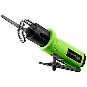 Flexzilla Pro Reciprocating Mini Air Saw Kit, with 3/8″ x 6′ Whip Hose w/Ball Swivel, and Flexzilla Pro High Flow Couplers and Plugs - AT8565FZ