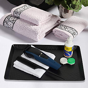 nu steel, Oil Rubbed Bronze nusteel Hammered Rectangular Vanity Decorative Home, Bathroom, Kitchen, Office, Countertops, Makeup Organizer Jewellery Perfume Holder Towel Tray