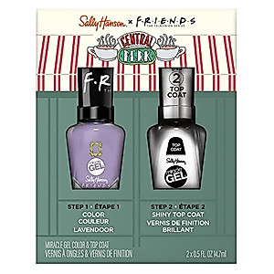 Sally Hansen Miracle Gel Friends Duo 2 pack: THE ONE WITH (LAVENDOOR & TOP COAT SHINY)