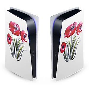 Head Case Designs Officially Licensed Mai Autumn Red Flowers Art Mix Vinyl Faceplate Sticker Gaming Skin Decal Cover Compatible with Sony Playstation 5 PS5 Digital Edition Console