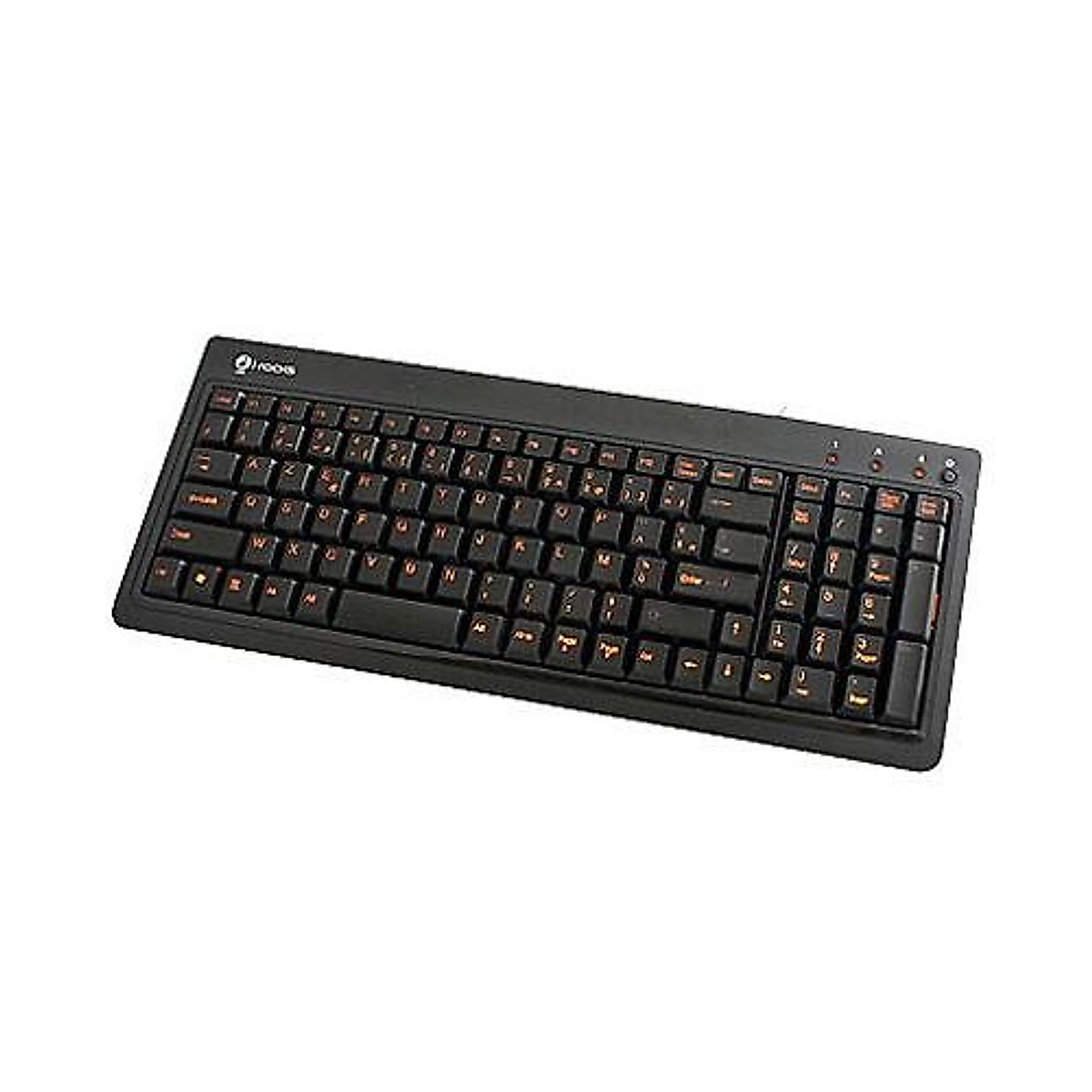 i-rocks KR-6820E-BK 104 Key USB/PS2 Wired Backlights Gaming Keyboard (Orange LED) - U.S. Patent No. 7388167