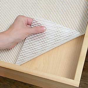 Con-Tact Brand, 18-Inches by 5-Feet, White Beaded Grip Adhesive Non-Slip Shelf and Drawer Liner