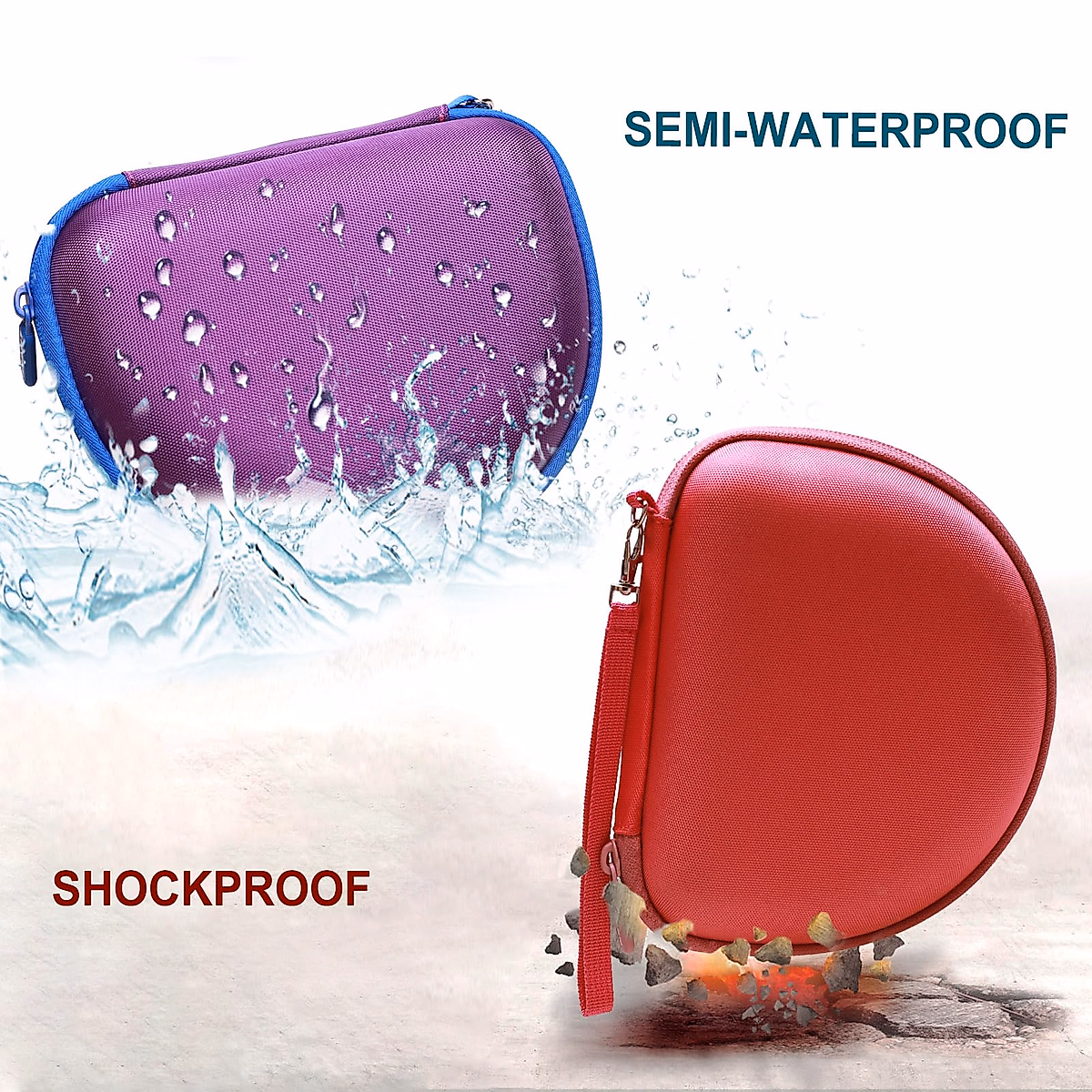 Headphone Case Compatible with Beats Studio Pro/Beats Solo 4 / Beats Studio 3 / Beats Solo 3 / Beats Solo 2 and for TOZO HT2 On-Ear Bluetooth Headphones - Peacock Green+Mint Green