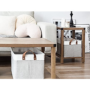 StorageWorks 3-Pack Closet Storage Bins with 2-Pack Rectangle Closet Baskets