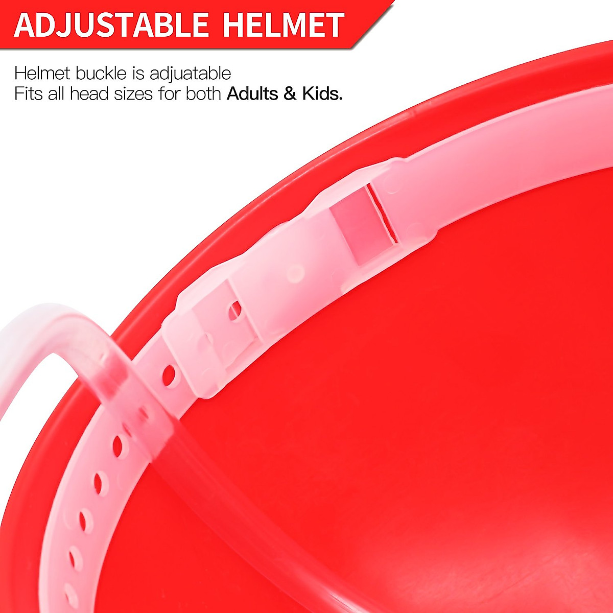 NOVELTY PLACE Drinking Helmet - Can Holder Drinker Hat Cap with Straw for Beer and Soda - Party Fun - Red