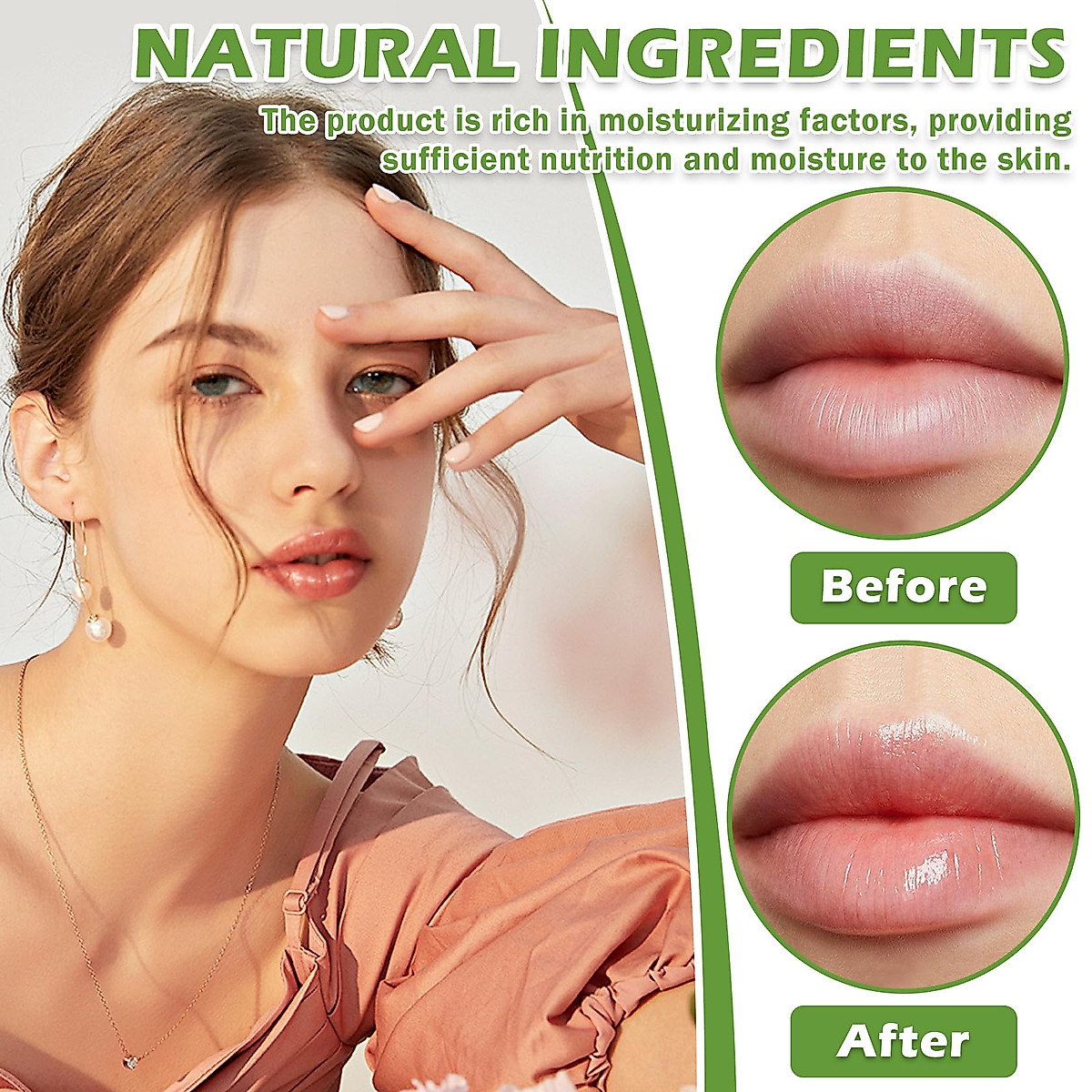 QIUFSSE Honey Lip Mask, Moisturizing, 10g