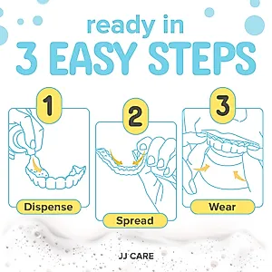 JJ CARE Aligner Cleaner - Pack of 2, 80ml Invisalign Cleaner, Lemon-Flavored Clear Retainer and Aligner Cleaner and Whitener, Kills Bacteria, Whitens Teeth & Fights Bad Breath