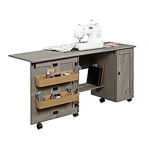 Sauder Miscellaneous Storage Sewing/Craft Cart, Mystic Oak finish