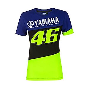 Valentino Rossi T-Shirt Yamaha VR46 M,Royal Blue,Woman
