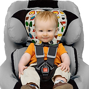 Baby Head Neck Support, 2 in 1 Banana Shape Travel Cushion for Stroller and Car Seat, Toddler Soft Organic Fabric Adjustable Head Insert