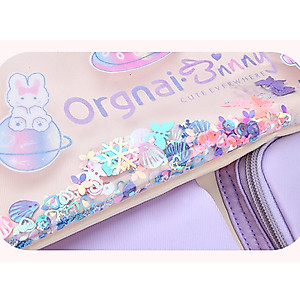 Cute Backpack Kawaii Waterproof Laptop Backpack Purple Medium