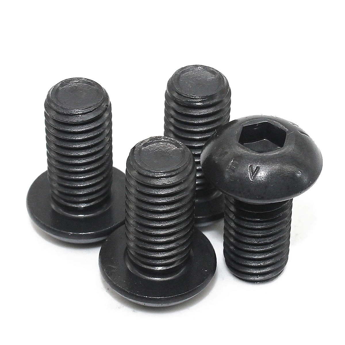 FullerKreg M5-0.8 x 16mm ISO 7380 Hex Drive Class 10.9 Black Oxide Finish Alloy Steel Button Socket Cap Screw (Pkg of 50)