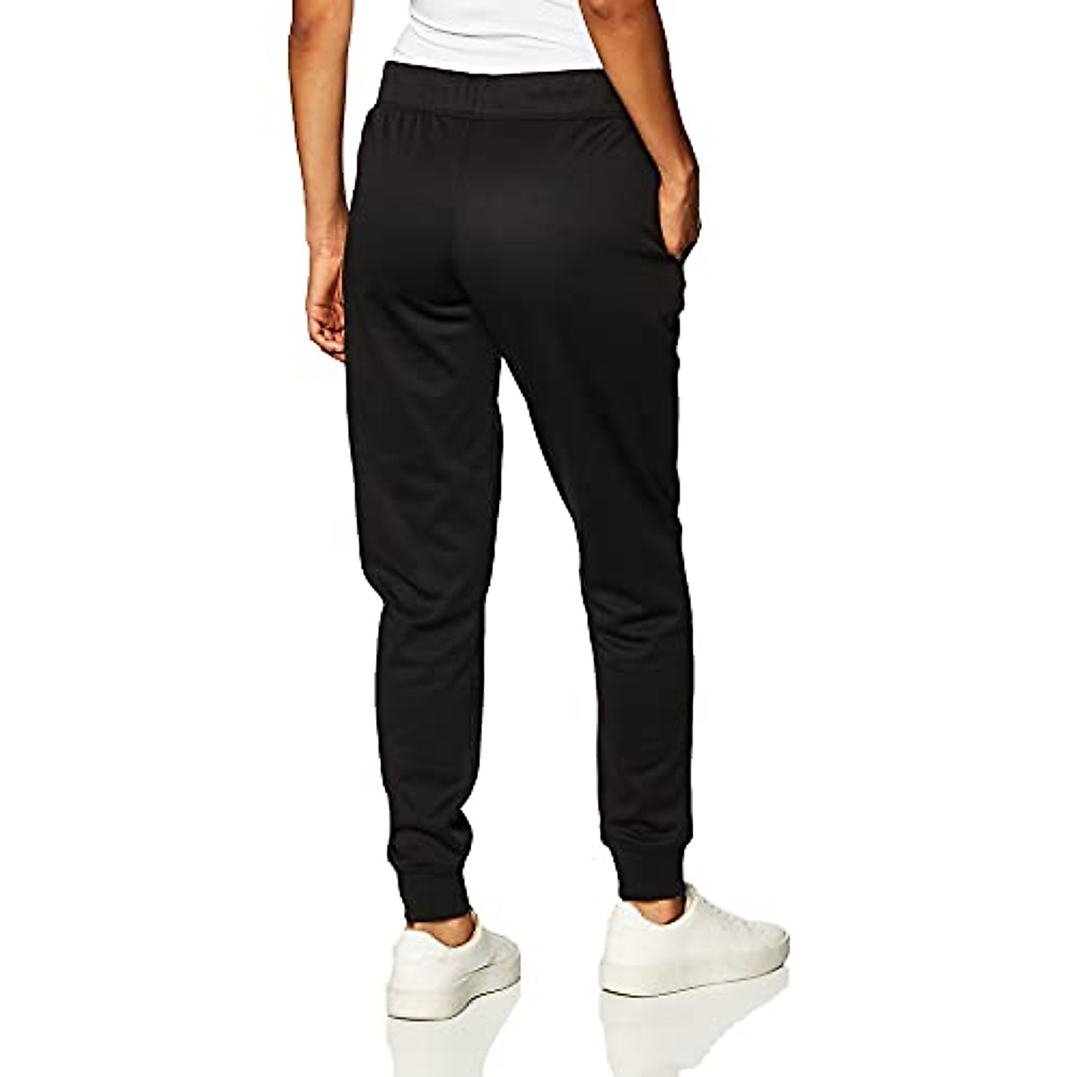 Hanes womens Sport Performance Fleece Jogger With Pockets Pants, Black Solid/Black Heather, X-Large US