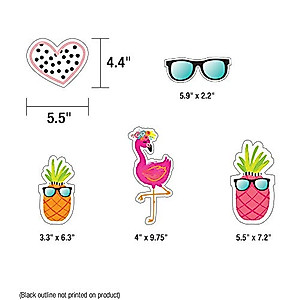 Schoolgirl Style - Simply Stylish Tropical | Motivational Mini Bulletin Board Set, 22 Pieces
