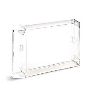 WICAREYO 10pcs Carts Clear CIB Case Sleeve Box compatible for Gameboy Color Advance GBA GBC NGPC Cartridge Protector