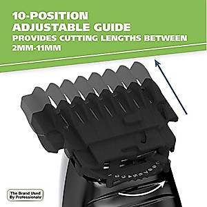 Wahl Aqua Blade Rechargeable Wet/Dry Lithium Ion Deluxe Trimming Kit with 3 Interchangeable Heads for Detailing, & Grooming Beards, Mustaches, Stubble, Ear, Nose, & Body – Model 9899-100