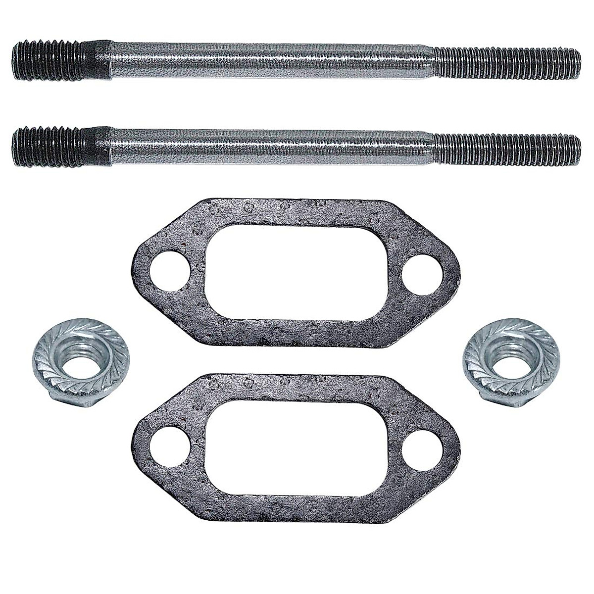 AUMEL Muffler Stud Nut Bolt Kit for Husqvarna 61 266 66 162 Chainsaw 501686501 503222302 5Mx6M.