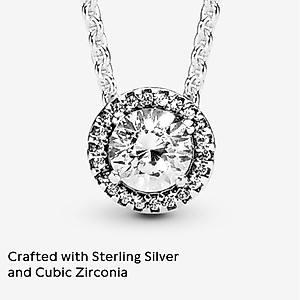 Pandora Classic Elegance Clear CZ Chain Necklace