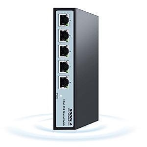 SODOLA 5 Port 2.5G Ethernet Switch,| 5 x 2.5GBASE-T Ports,128Gbps Switching Capacity, Plug & Play/Fanless Metal Design 2.5G Ethernet Unmanaged Network Switch