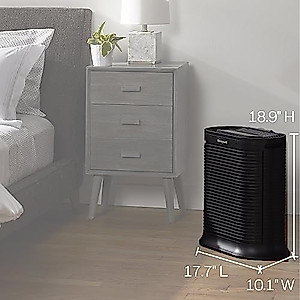 Honeywell HPA200 HEPA Air Purifier for Large Rooms - Microscopic Airborne Allergen+ Reducer, Cleans Up To 1500 Sq Ft in 1 Hour - Wildfire/Smoke, Pollen, Pet Dander, and Dust Air Purifier – Black