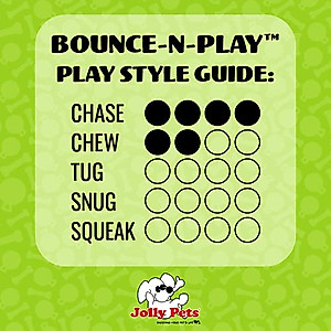 Jolly Pets Bounce-n-Play Dog Toy Ball, 8 Inches/Large, Blueberry, (Model: 2508 BB)