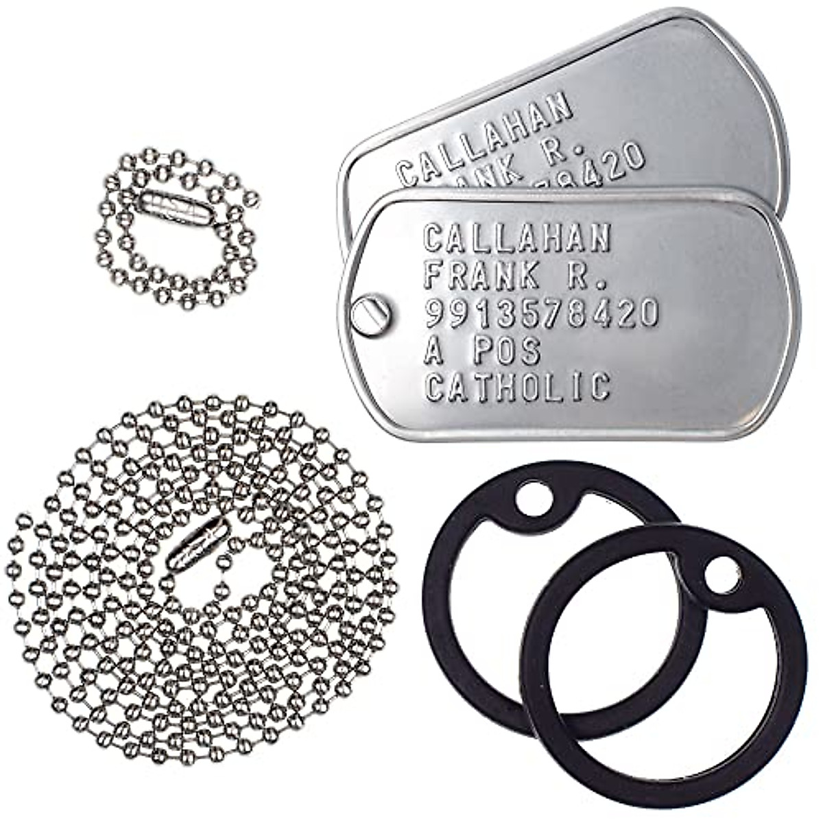 MYDOGTAG Personalized US Army Dog Tags - Regulation Replacement Military ID Tags for Veterans and Active Duty Soldiers