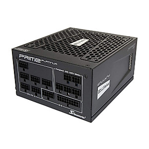 Seasonic PRIME 1000 Platinum SSR-1000PD 1000W 80+ Platinum ATX12V & EPS12V Full Modular 135mm FDB Fan Power On Self Tester Power Supply