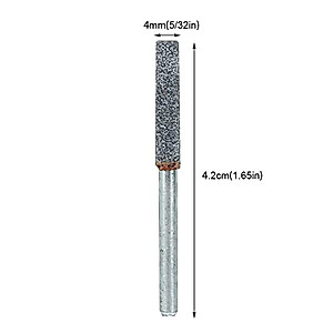 NIKOU 3Pcs Diamond Chainsaw Sharpener, Dia 5/32in Burr Stone File Rotating Sharpening Tool