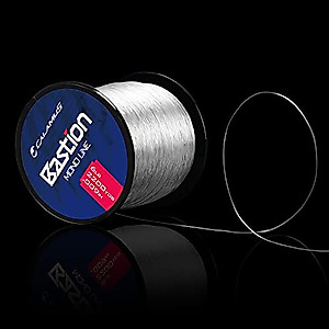 Calamus Bastion Monofilament Fishing Line - Strong Abrasion Resistant Mono Line, 30LB 185Yard 0.496mm- Clear
