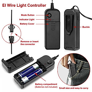 JOINBO Halloween LED Clown Mask for Aldult & Kids，EL Wire Scary Purge Mask for Cosplay Costume,Light up for Halloween Festival Party