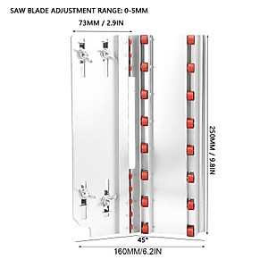 45 Degree Ceramic Tile, Aluminum Alloy Chamfer Frame Chamfering Cutter Multifunction Guide Angle Metal Corner Cutting Helper Tool Desktop Stone Machine for Floor Ceiling Table Saw Anti Sliding Tiles