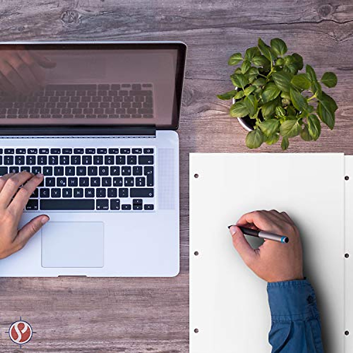 3 Hole Punched White Cardstock – Durable and Thick 80lb (216gsm) Card Stock | 8.5 x 11 Inches | 50 Sheets per Pack