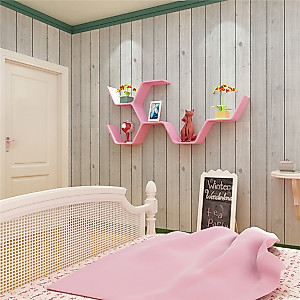 Rustic Grey Wood Contact Paper Self Adhesive Shelf Drawer Liner for Kitchen Cabinets Shelves Countertop Table Wall Arts and Crafts Decal 17.7x197 Inches