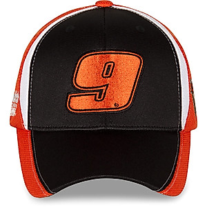 Checkered Flag Sports Chase Elliott 2022#9 Hooters NASCAR Large Number Performance Orange Hat