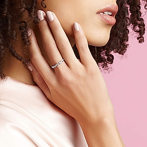 PANDORA Knotted Hearts Ring - Symbol of Unbreakable Love - Promise Ring for Women - Layering or Stackable Ring - Gift for Her - Sterling Silver - Size 7