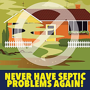 ONE FLUSH - Septic Tank Treatment Packets, 1-Year Supply of Easy-Flush Bacteria & Enzyme Packets - Proactive Prevention for Sewage Backups, Made in the USA