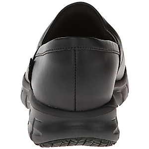 Skechers for Work Women's Relaxed Fit Slip Resistant Work Shoe, Black, 8 M US