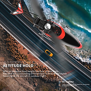 QAQQVQ Remote Control Helicopter,Altitude Hold RC Helicopters 2.4GHz Aircraft Indoor Flying Toy One Key Take Off/Landing,for Kids Gifts Rc Plane Electric Toys