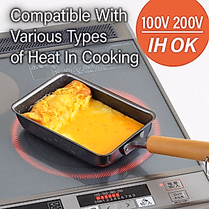 Japanese Iron Tamagoyaki Omelette Pan, Egg Pan Skillet, Light and easy to use,PFOA Free,Made in Japan【YAMASAN】