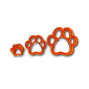 Dog Paw Cookie Cutter Style Set of 3