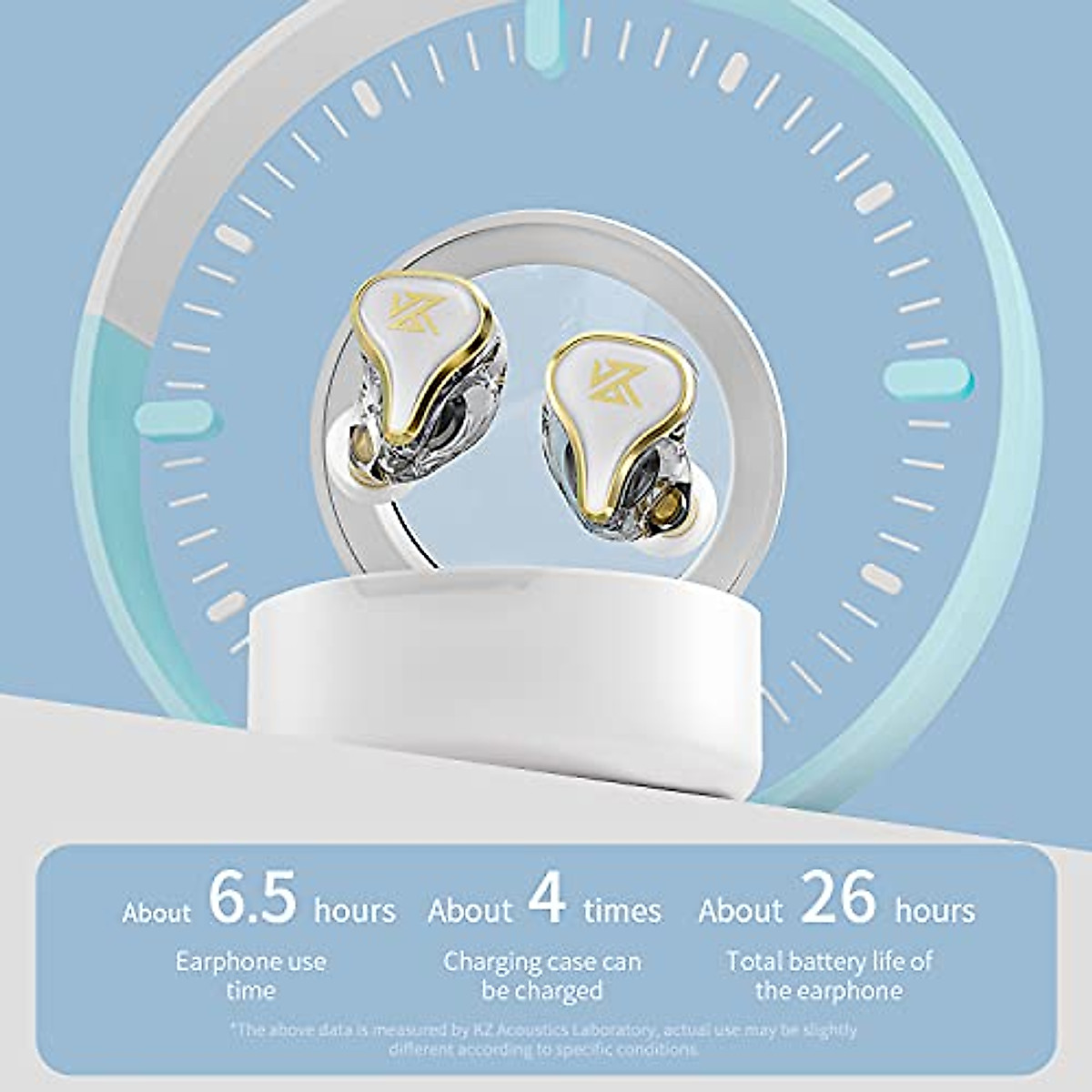 KZ SK10 1DD Bluetooth 5.2 Earbuds Wireless Earphones Wireless Earbuds for Women Girls Earphones Hybrid Drivers Noise Cancelling Earbuds Games Wirelss in Ear Headphones with Built-in Microphone (Pink)