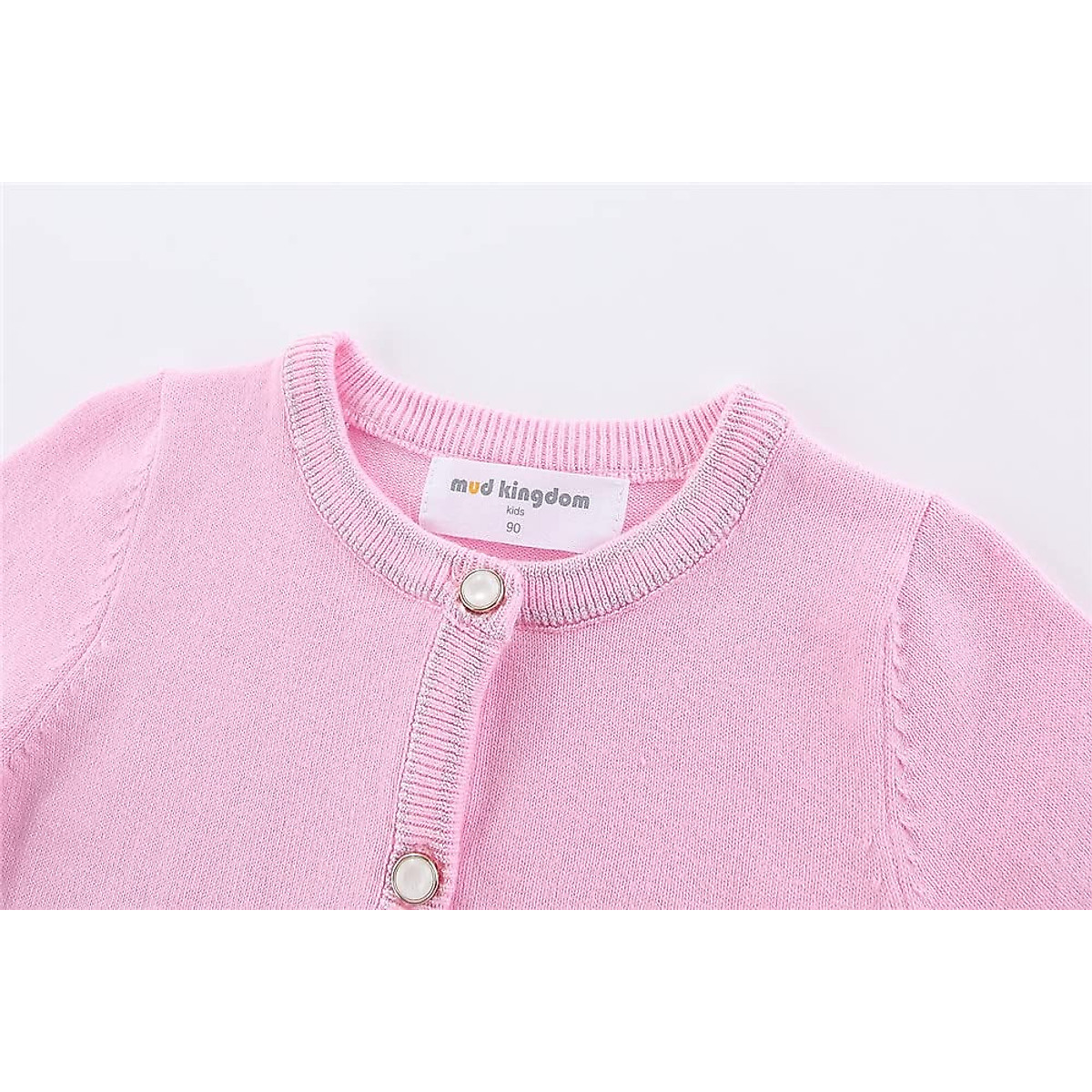 Mud Kingdom Knit Sweater Outfits for Toddler Girls Cute Cherry Pink 4T