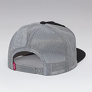 Kimes Ranch Men's Cody Embroidered Flag Logo Mesh-Back Trucker Cap/Black