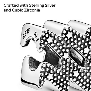 Pandora Sparkling Aquarius Zodiac Charm - Compatible Moments Bracelets - Jewelry for Women - Gift for Women in Your Life - Made with Sterling Silver & Cubic Zirconia, No Gift Box